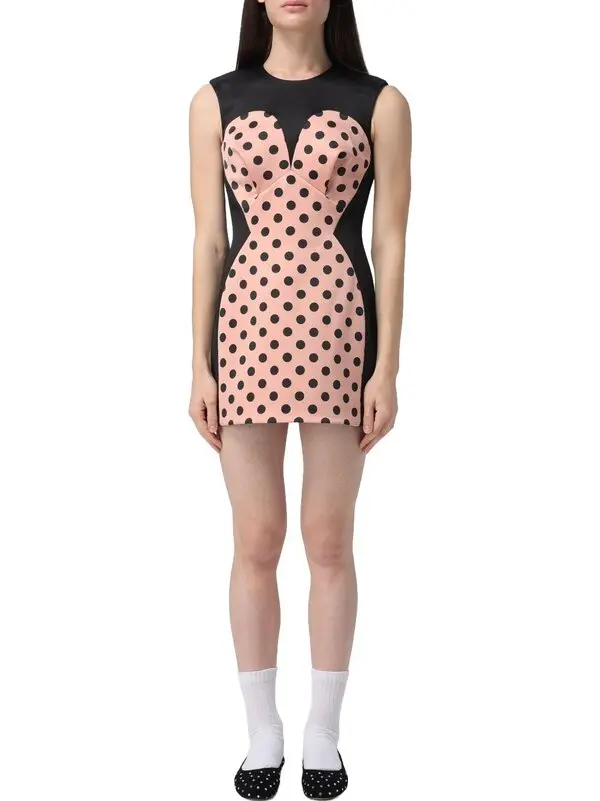 Marc Jacobs Polka Dot Mini Dress - Black