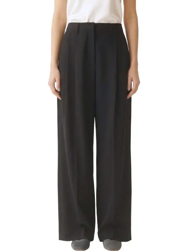 Fabiana Filippi Wide-leg Viscose Blend Trousers - Blue