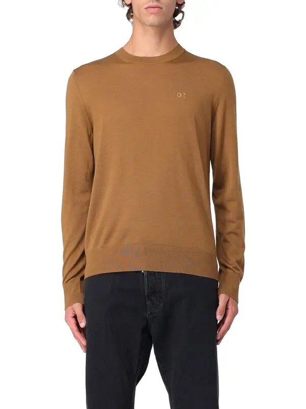 Dsquared2 Long Sleeve Crew Neck Jumper - Brown