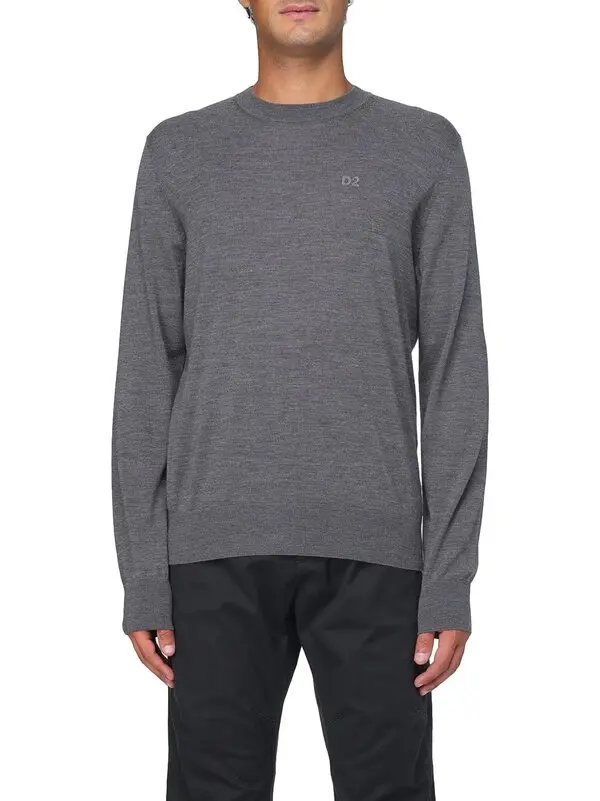 Dsquared2 Long Sleeve Crew Neck Jumper - Grey