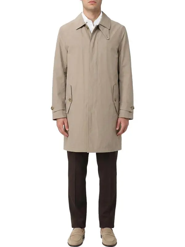 BARACUTA Polyester Trench Coat - Brown