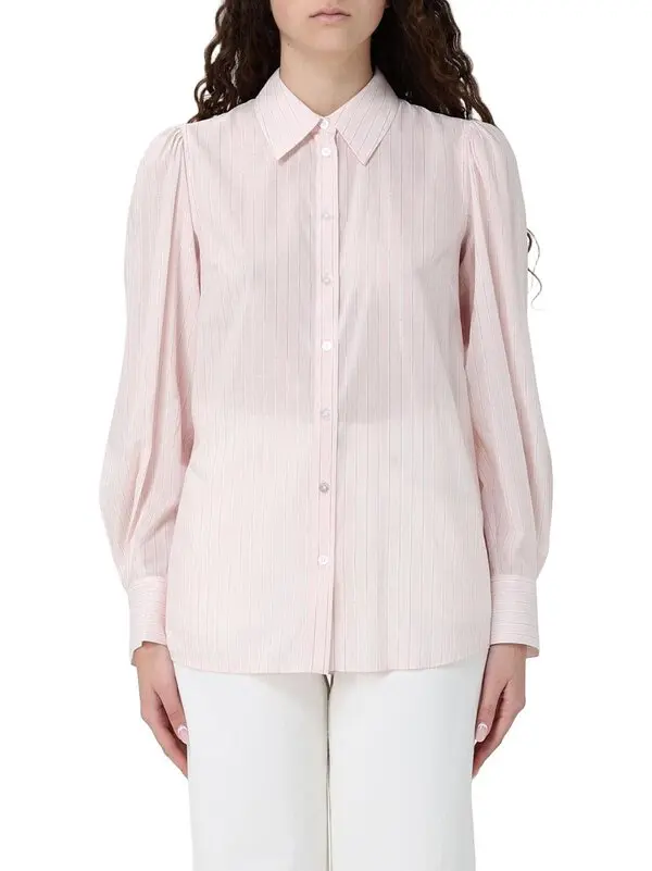 TWINSET Cotton Shirt With Lace Inserts - Multicolor