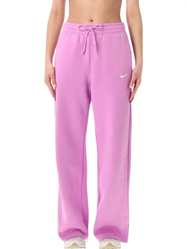 Nike Phoenix Fleece Cotton Blend Trousers - Fuchsia