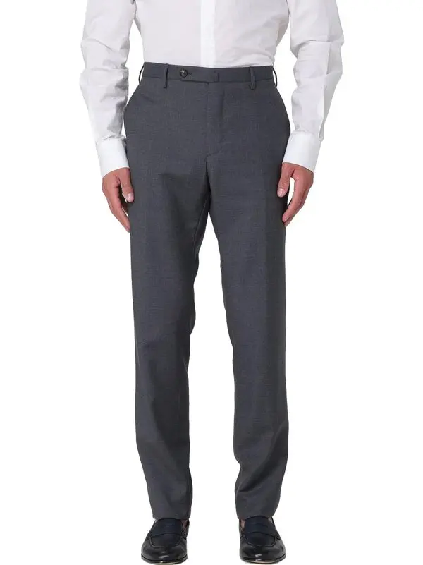 Incotex Tailored Virgin Wool Trousers - Grey