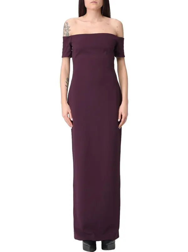Solace London Off-the-shoulder Maxi Dress - Red