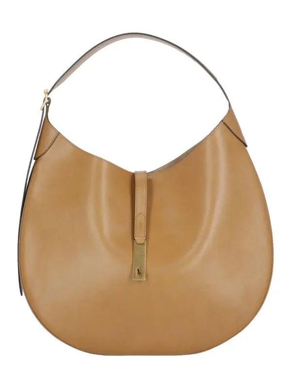 Polo Ralph Lauren Leather Hobo Bag - Brown