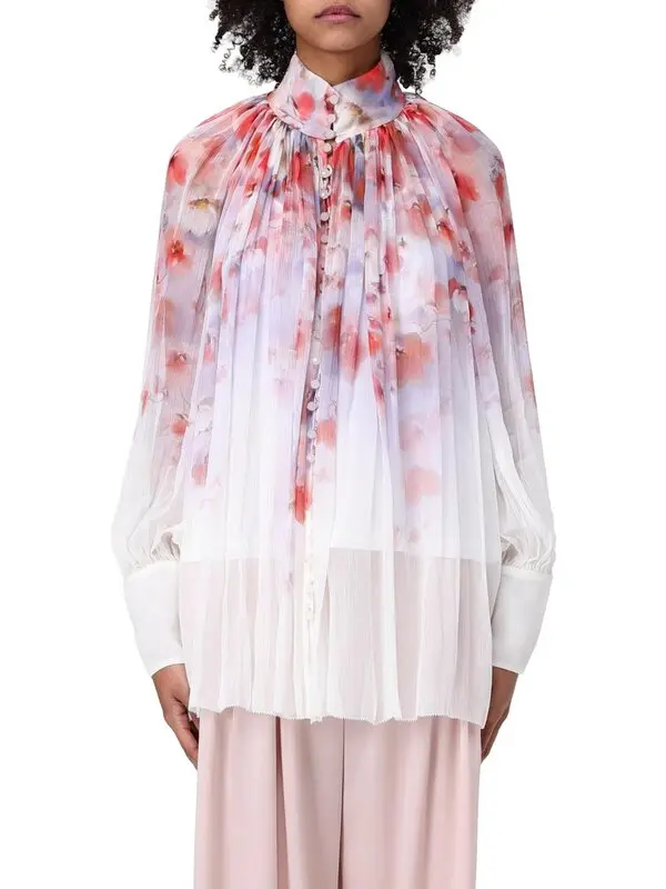 Zimmermann Floral Print Blouse - Pink