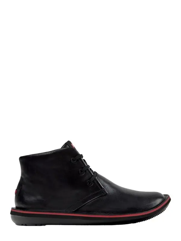 Camper Beetle Leather Chukka Boots With Xl Extralight® Sole - Black