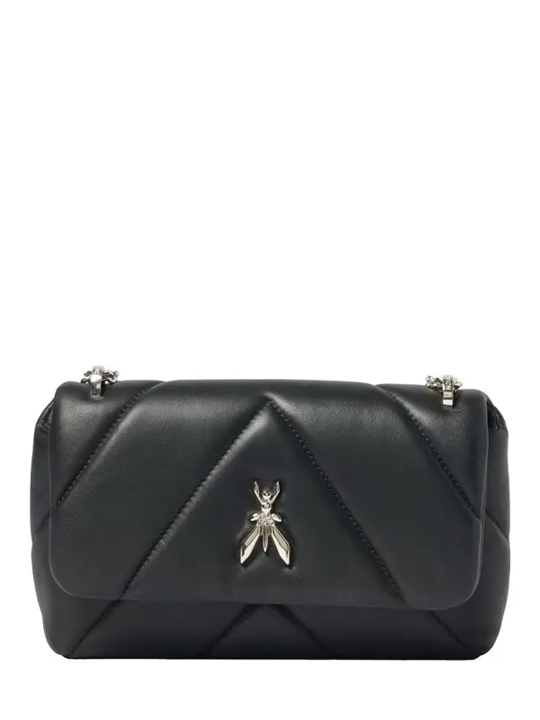 Patrizia Pepe Quilted Leather Bag - Black