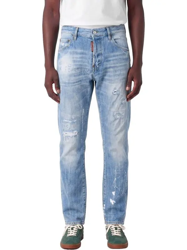 Dsquared2 Distressed Slim Fit Jeans - Denim
