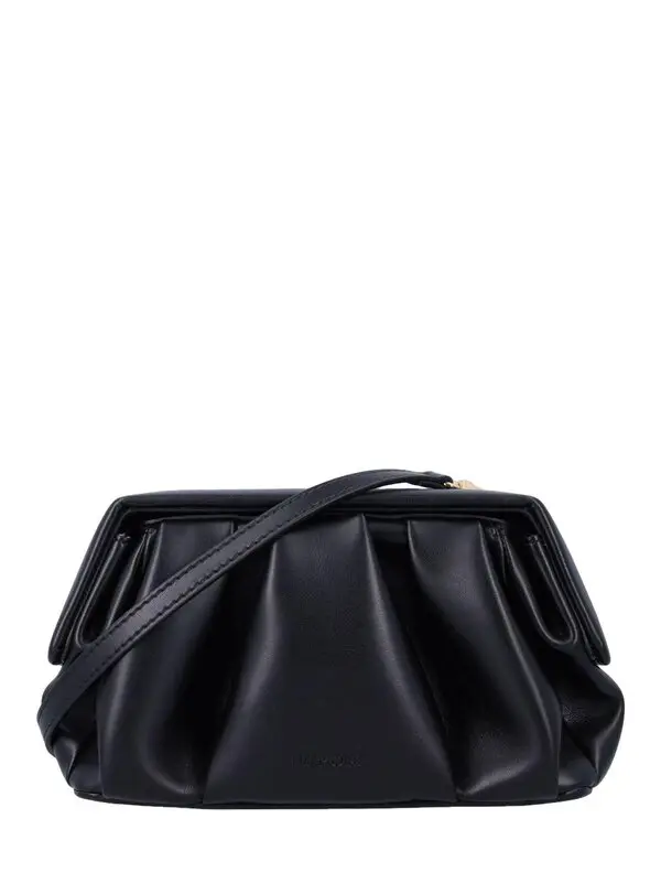 THEMOIRE Afrodite Vegan Leather Clutch - Black