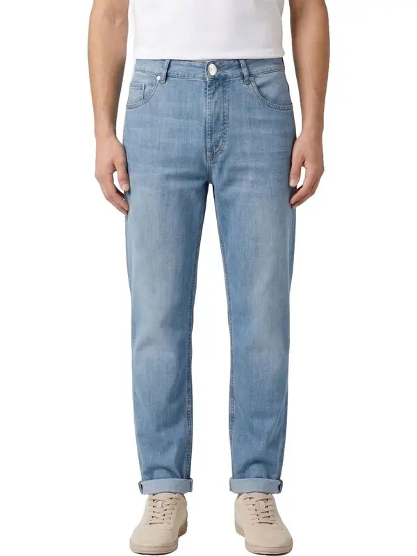 Brunello Cucinelli Straight Leg Jeans - Blue 1