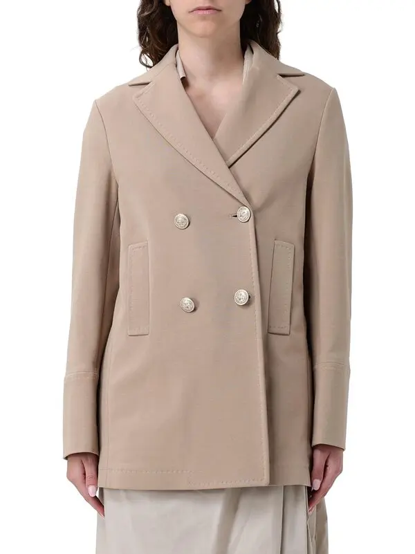 CIRCOLO 1901 Double-breasted Cotton Coat - Brown