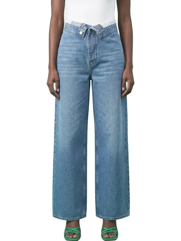 AMISH SUPPLIES Roll Up Dolly Cotton Jeans - Denim
