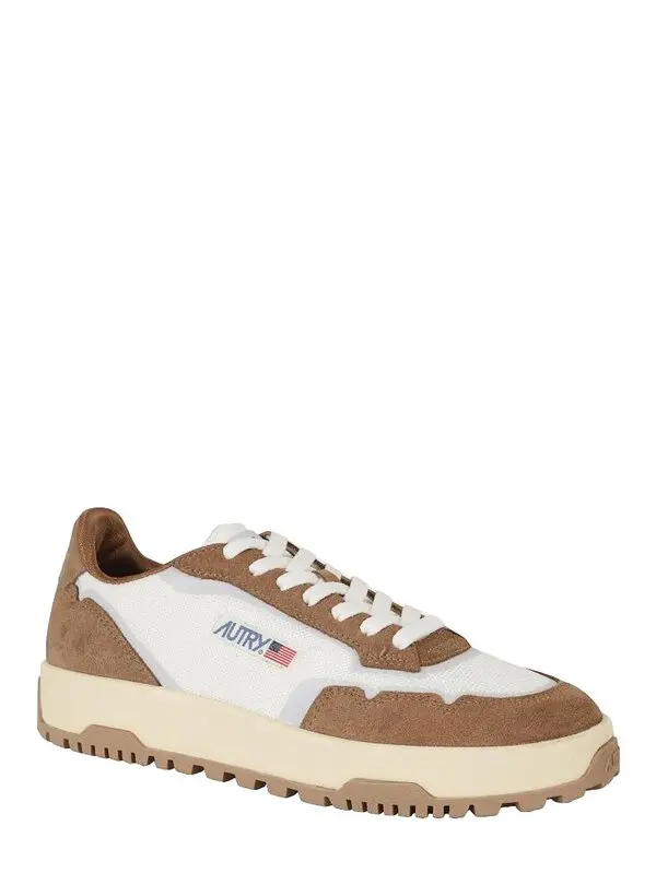 AUTRY Wildpace Low Leather And Mesh Sneakers - Brown