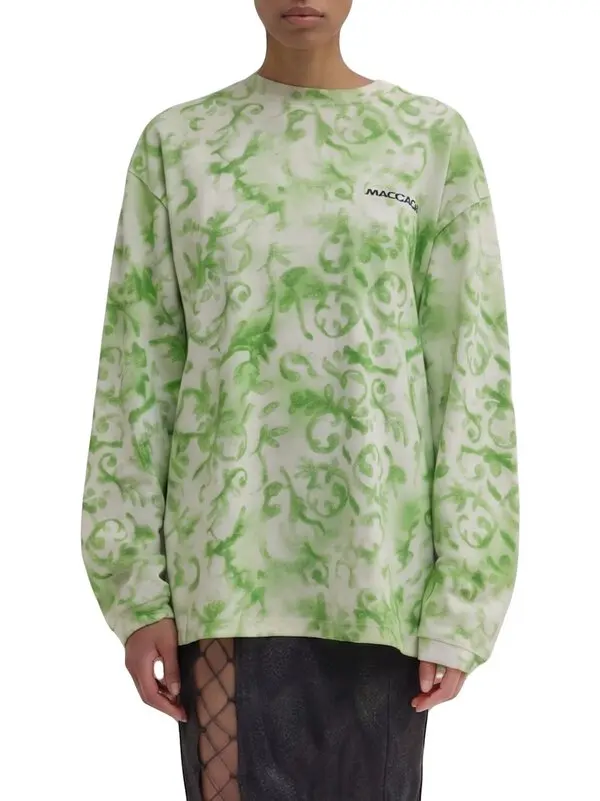 MARGHERITA MACCAPANI Long Sleeve Printed T-shirt - White