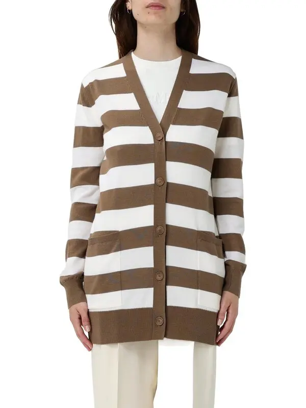 Max Mara Striped Longline Cardigan - Hazel