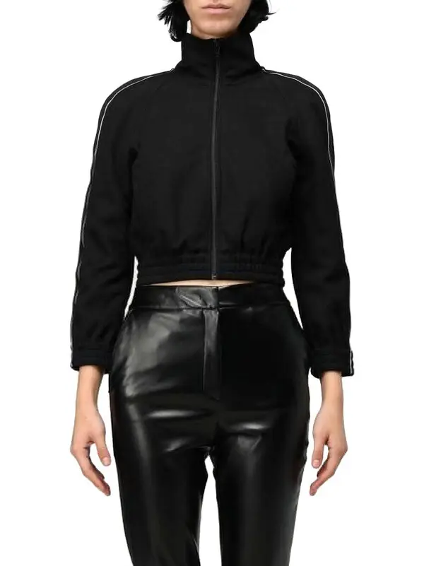 Alexander Wang Cropped Track Jacket - Black