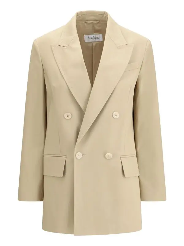 Max Mara Double Breasted Blazer - Sand