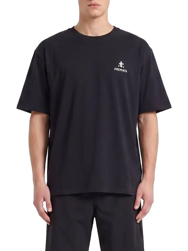 Premiata Cotton T-shirt With Logo - Black