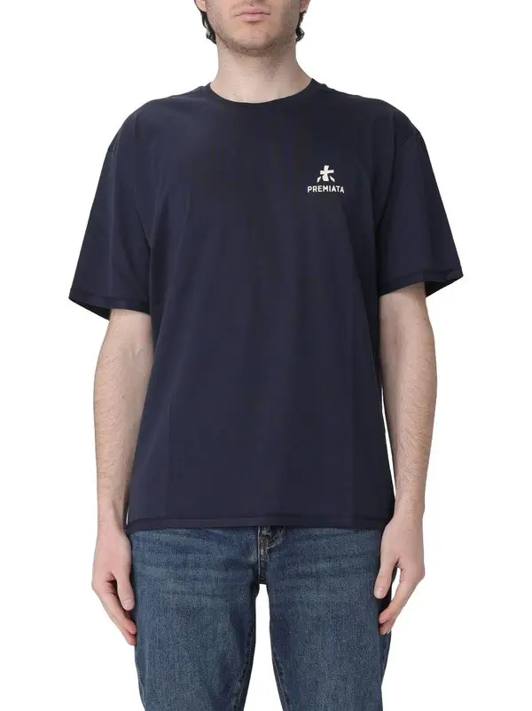 Premiata Cotton T-shirt With Logo - Blue
