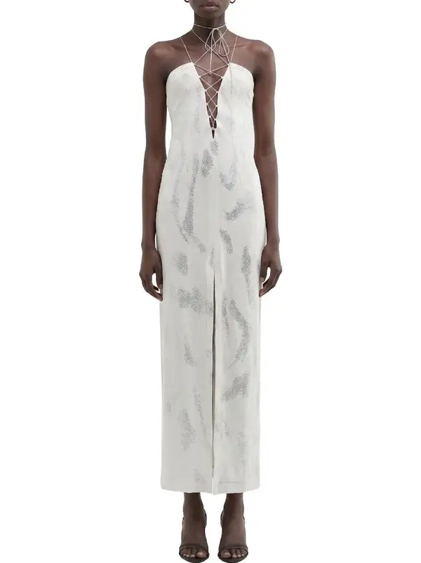 MARGHERITA MACCAPANI Iris Midi Dress - Silver