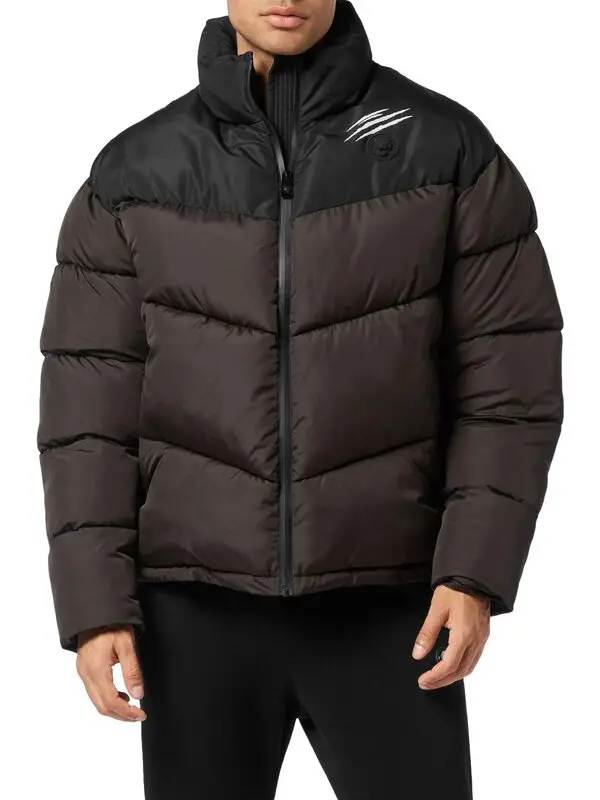 PLEIN SPORT Quilted Jacket - Black