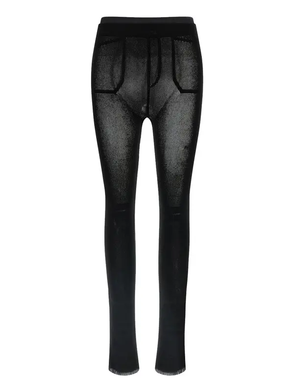 Issey Miyake Textured Trousers - Black