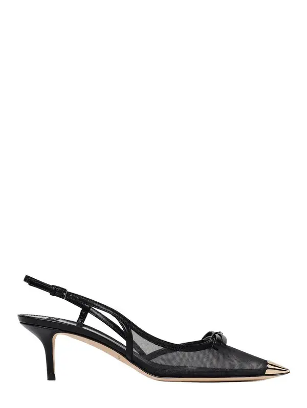 Elisabetta Franchi Slingback Pumps With Bow Detailing - Black