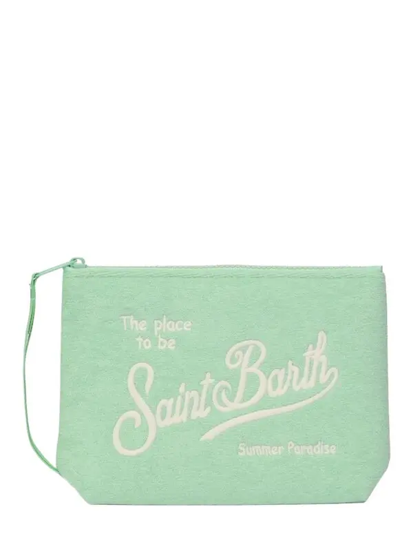 MC2 SAINT BARTH Aline Chenille And Cotton Terry Pochette - Fa04