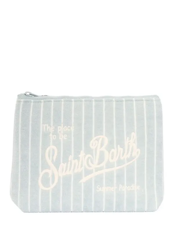 MC2 SAINT BARTH Aline Chenille And Cotton Terry Pochette - Multicolor