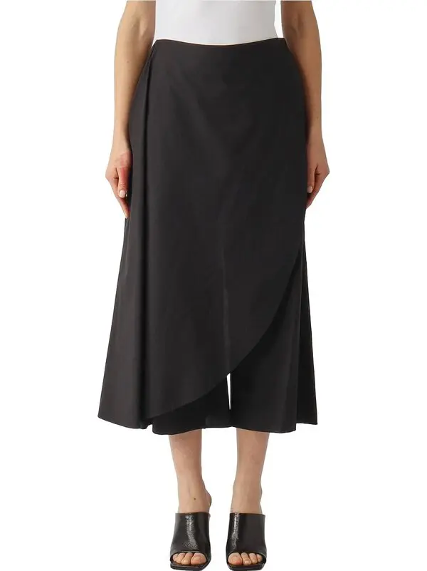 MEIMEIJ Cotton Cropped Trousers - Black