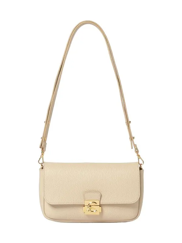 COCCINELLE Mini Bag With Clasp - Sand