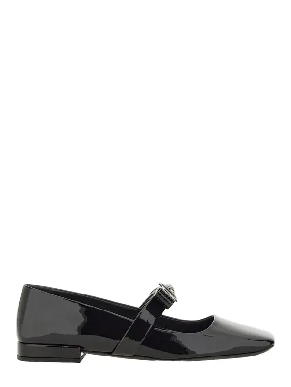 Versace Mary Jane Ballet Flats - Black