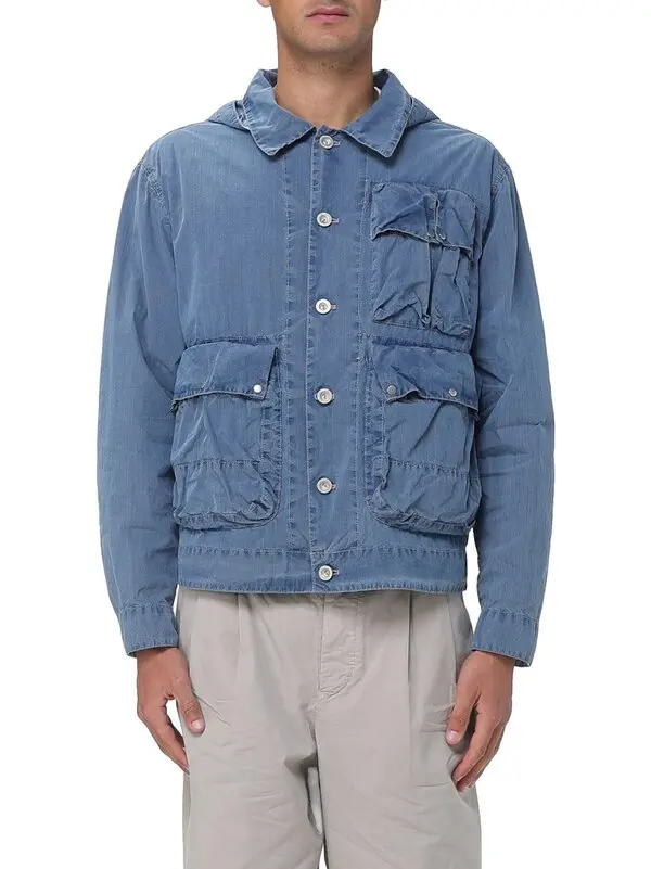 C.P. COMPANY 50 Fili Hooded Denim Jacket With Lenses - Grey