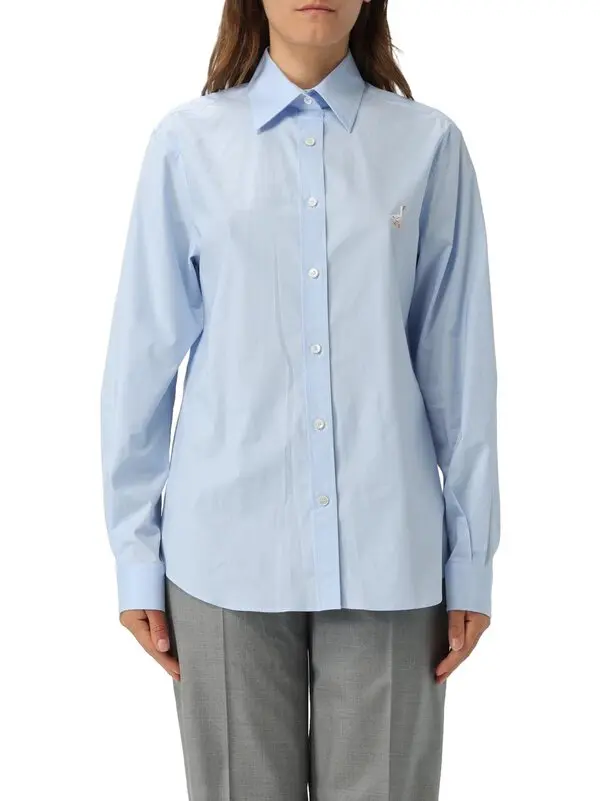 Moschino Embroidered Shirt - Gnawed Blue