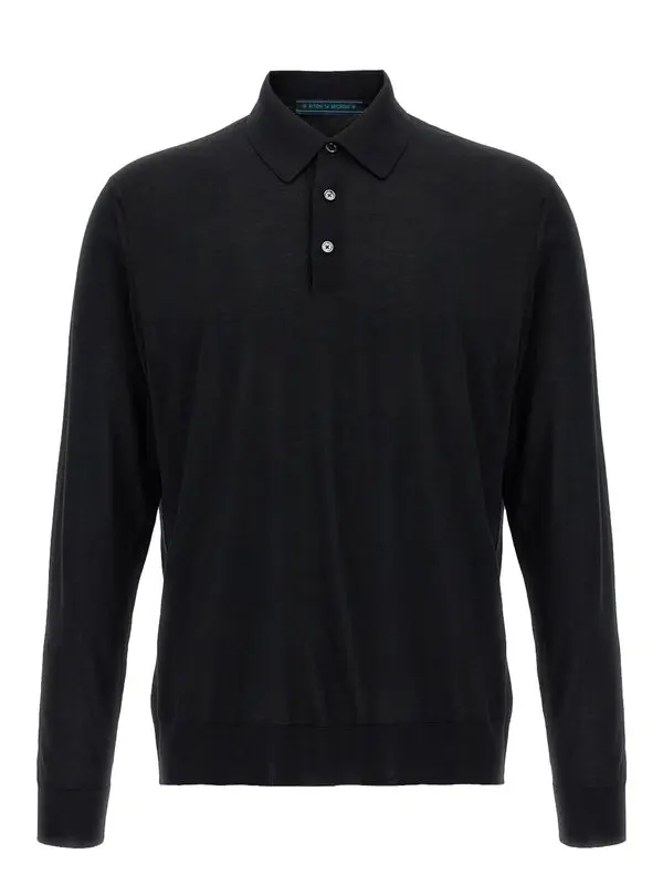 Kiton Polo Shirt Colour - Black