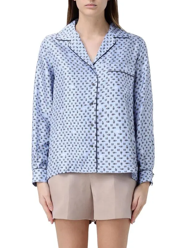 Max Mara Printed Shirt - Gnawed Blue