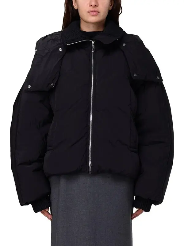 Sportmax Padded Zip-up Jacket - Black