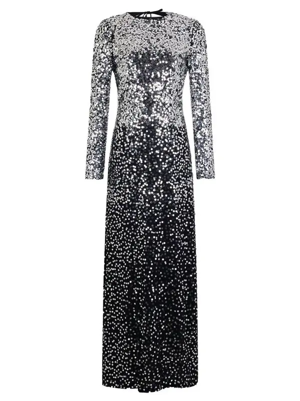 Rabanne Sequined Maxi Dress - Black