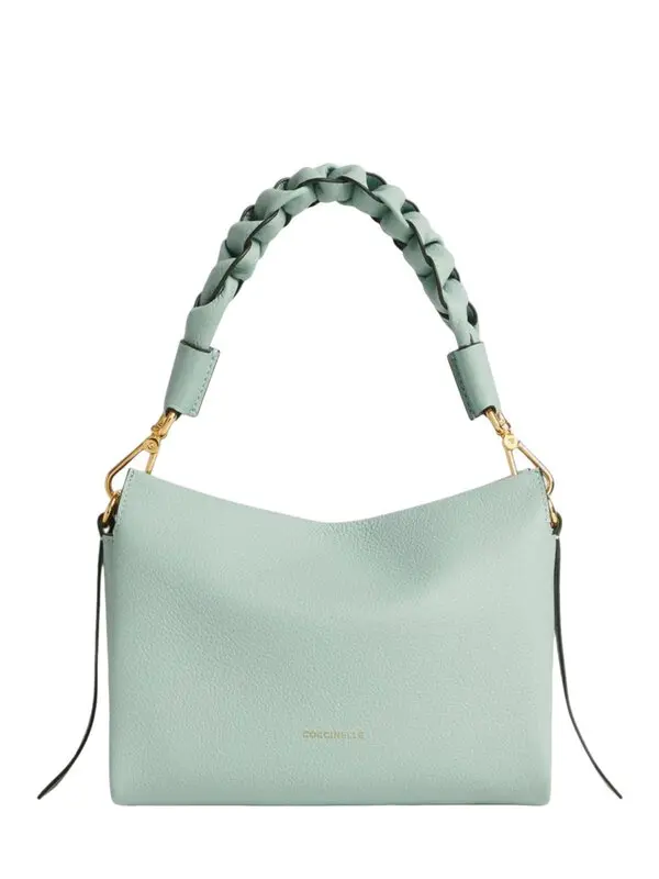 COCCINELLE Braided Handle Mini Bag - Gnawed Blue
