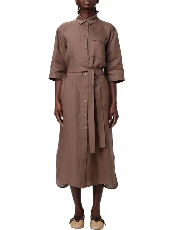 Max Mara Midi Shirt Dress - Brown