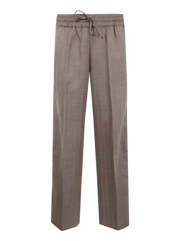 Drole De Monsieur Tailored Trousers - Brown