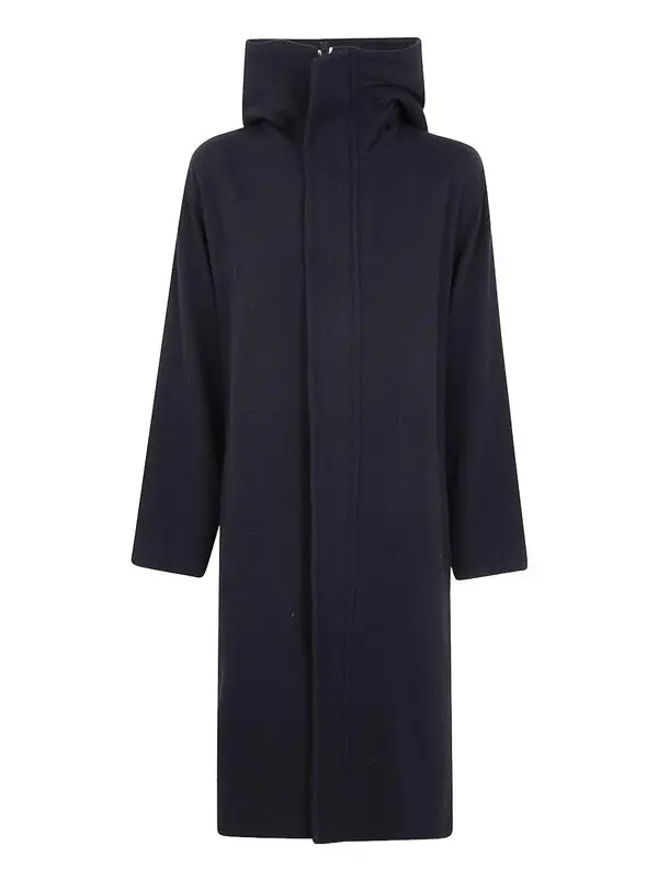 Y’s Long Hooded Coat - Black