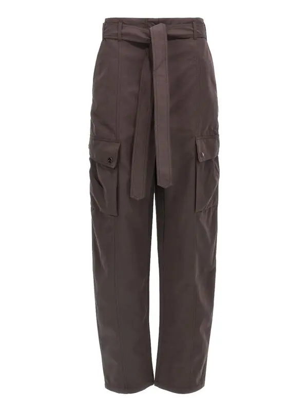 Andamane Belted Cargo Trousers - Brown