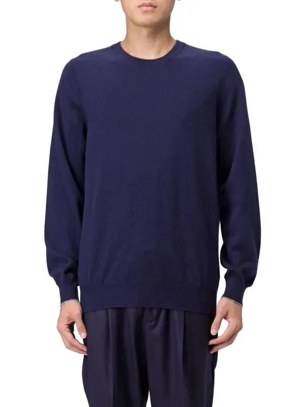 Brunello Cucinelli Crew Neck Pullover - Blue