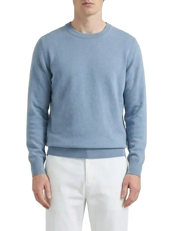 Brunello Cucinelli Crew Neck Jumper - Gnawed Blue