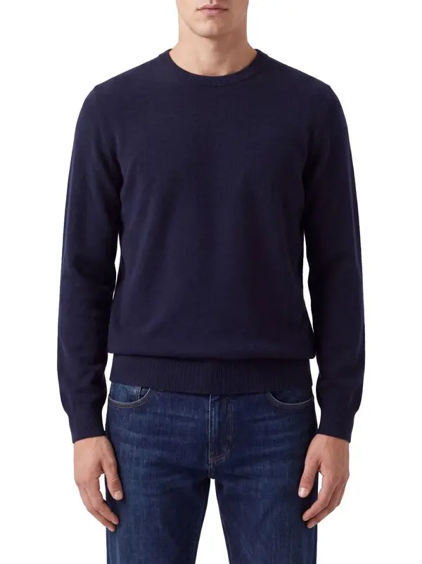 Brunello Cucinelli Crew Neck Jumper - Navy