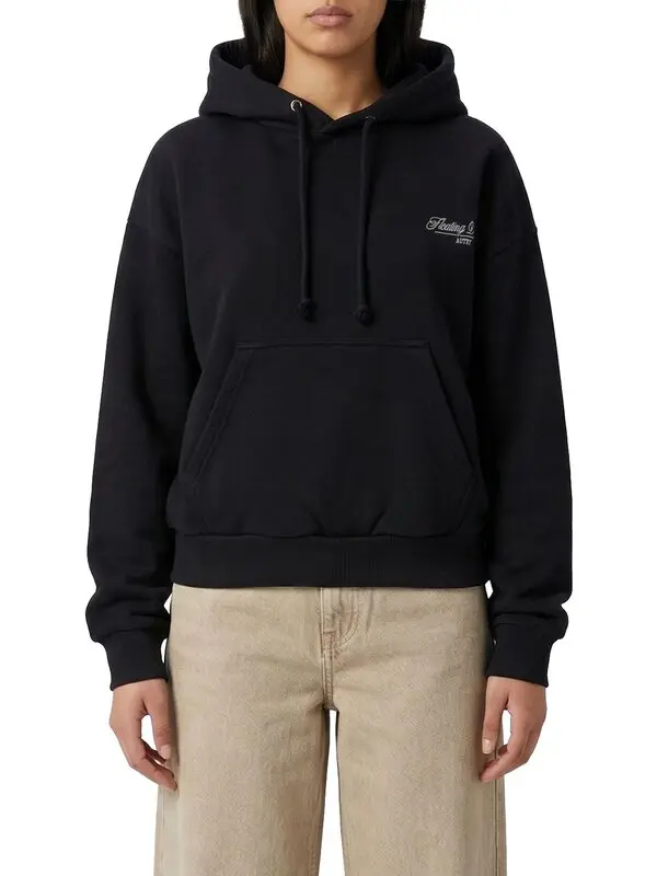 AUTRY Cotton Hooded Sweatshirt - Black