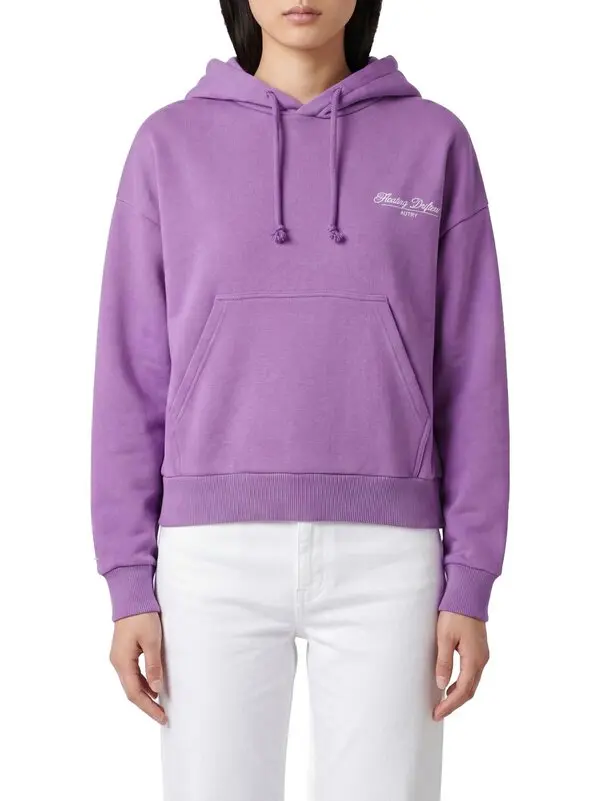 AUTRY Cotton Hooded Sweatshirt - Yellow